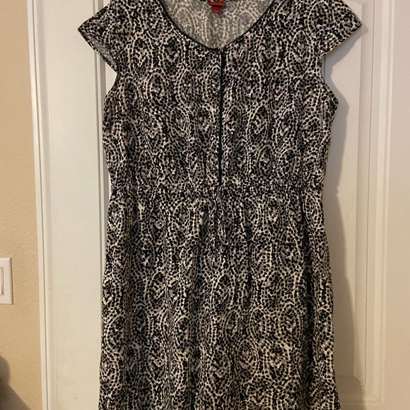 Merona | Dresses | Womens Merona Brand Black White And Gray Polkadoted ...